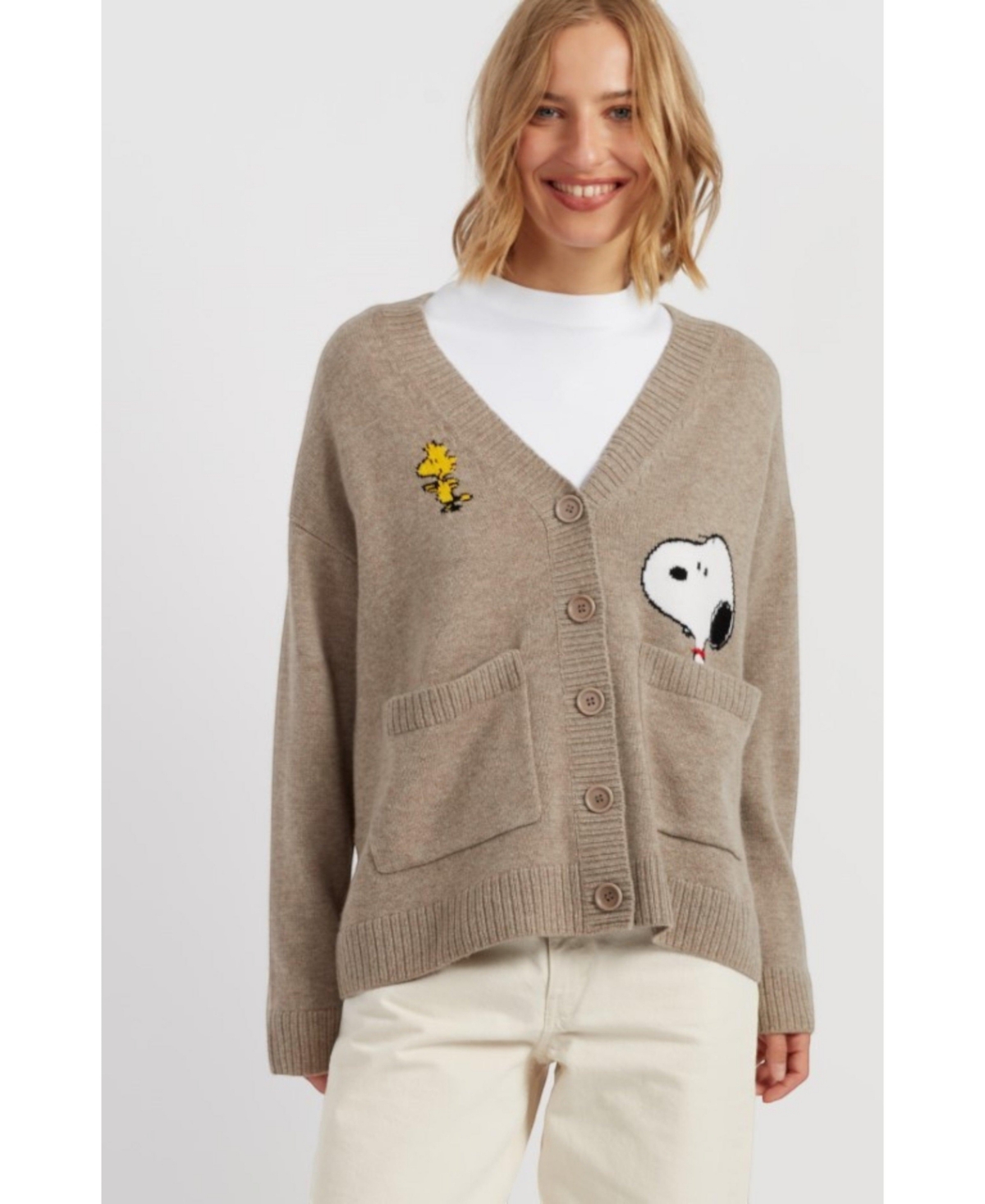 Click here for Chinti & Parker Womens Wool-Cashmere Peek Pocket C... prices