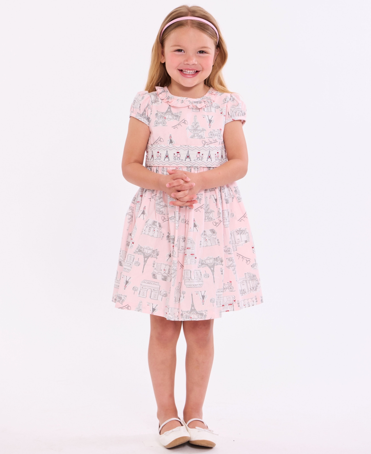 Click here for Bonnie Jean Toddler and Little Girls Paris Smocked... prices
