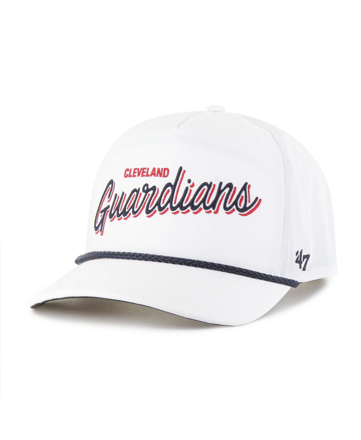Click here for 47 Brand Mens White Cleveland Guardians Brrr Fairw... prices