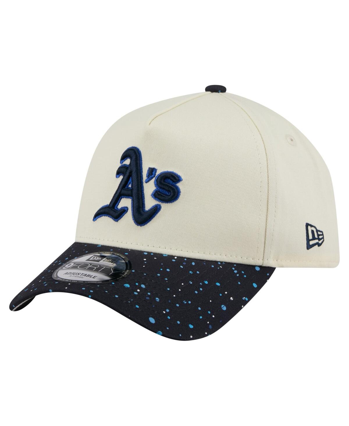 Click here for New Era Mens Cream Athletics Speckle A-Frame 9FORT... prices