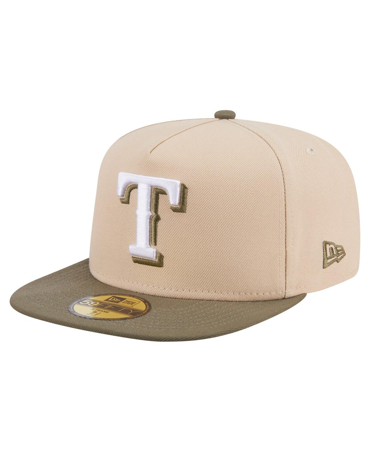 Click here for New Era Mens Light Beige/Olive Texas Rangers Two-T... prices