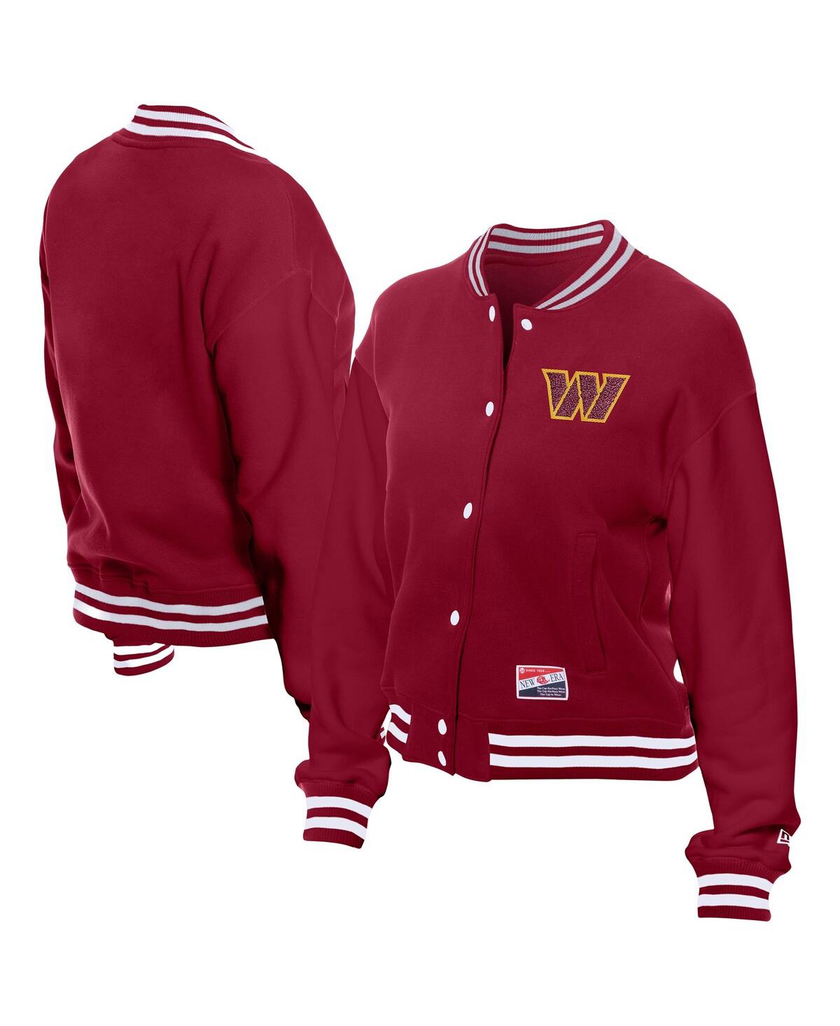 Click here for New Era Womens Burgundy Washington Commanders Thro... prices