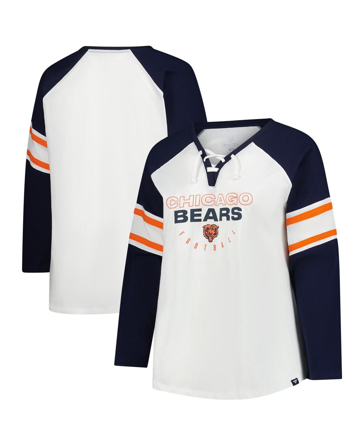 Click here for Fanatics Womens White Chicago Bears Plus Size Redz... prices