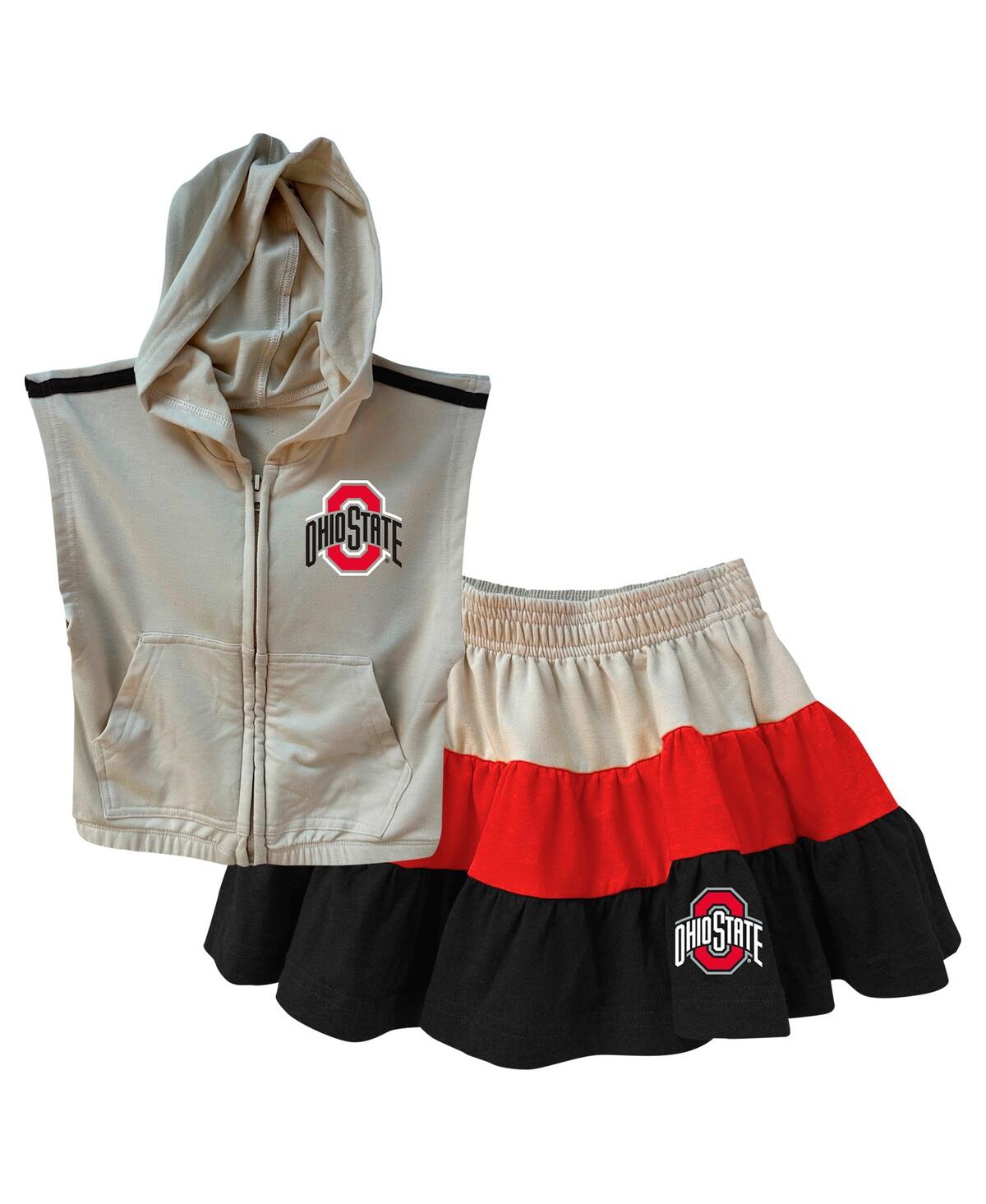 Click here for Wes & Willy Girls Toddler Tan Ohio State Buckeyes... prices