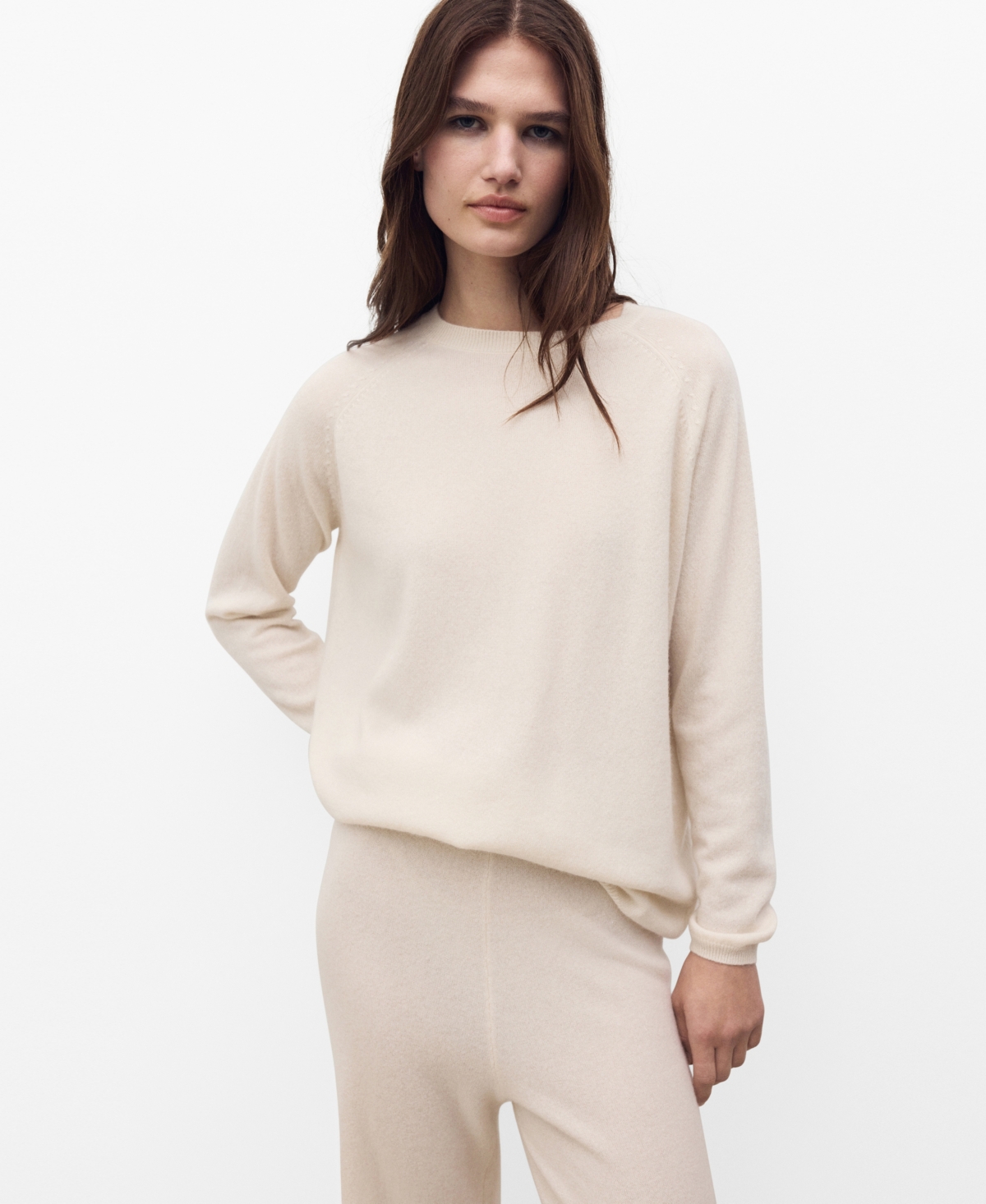 Click here for Mango Womens Cashmere Sweater - Off White prices