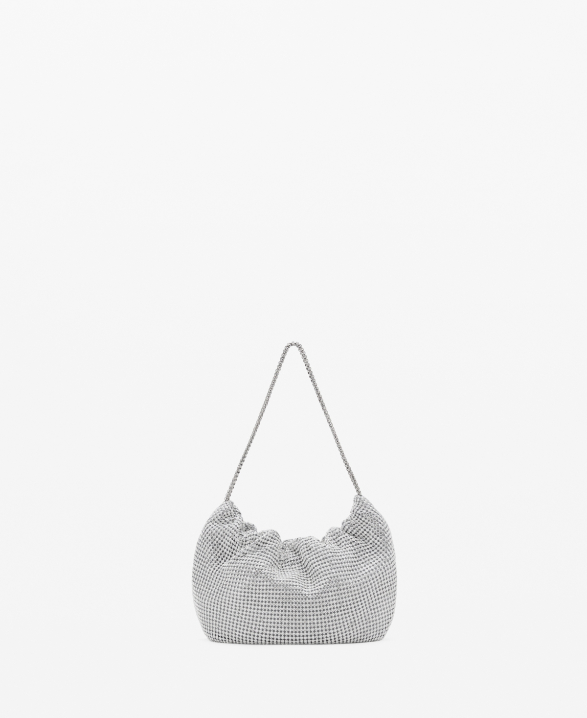 Click here for Mango Womens Rhinestone Shoulder Bag - Silver prices