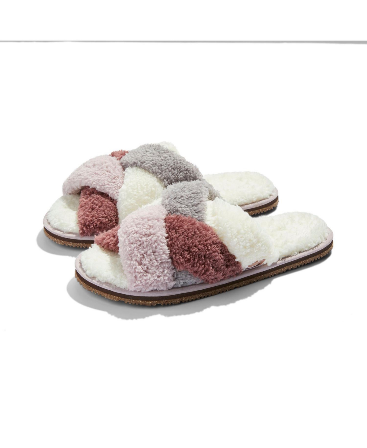 Click here for Feelgoodz Women s Equinox Sherpa Cross-Strap Slipp... prices