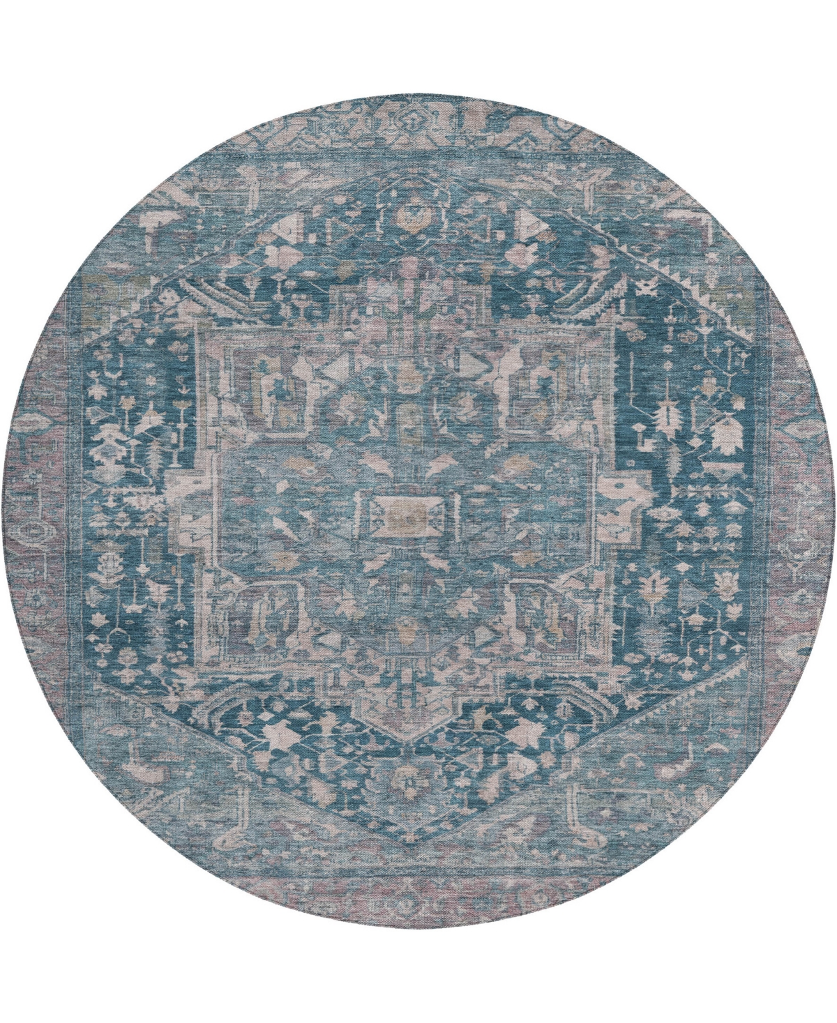 Click here for Dalyn Solace SL14 8x8 Round Area Rug - Blue prices