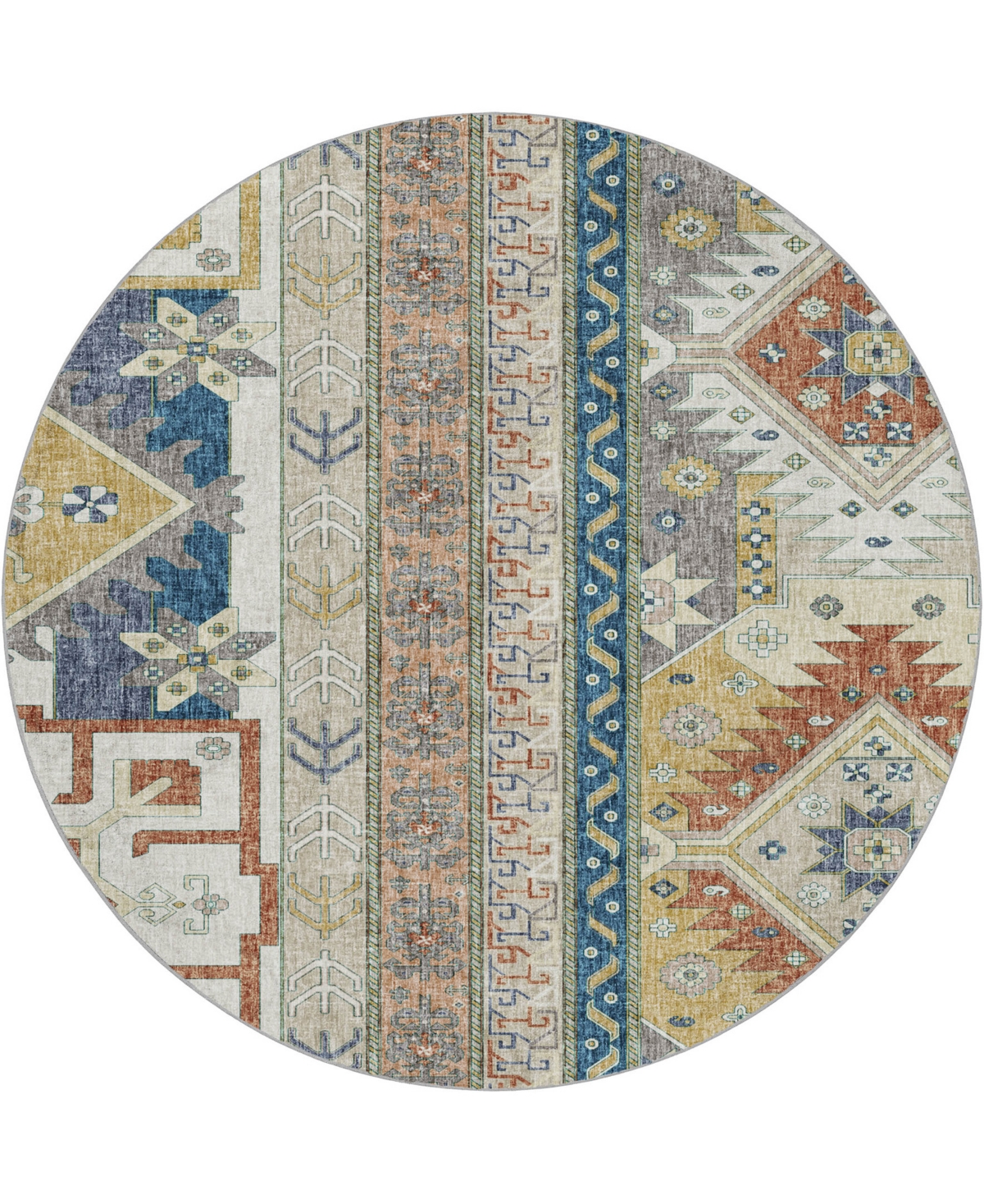 Click here for Dalyn Lorenzo LN3 8x8 Round Area Rug - Ivory prices