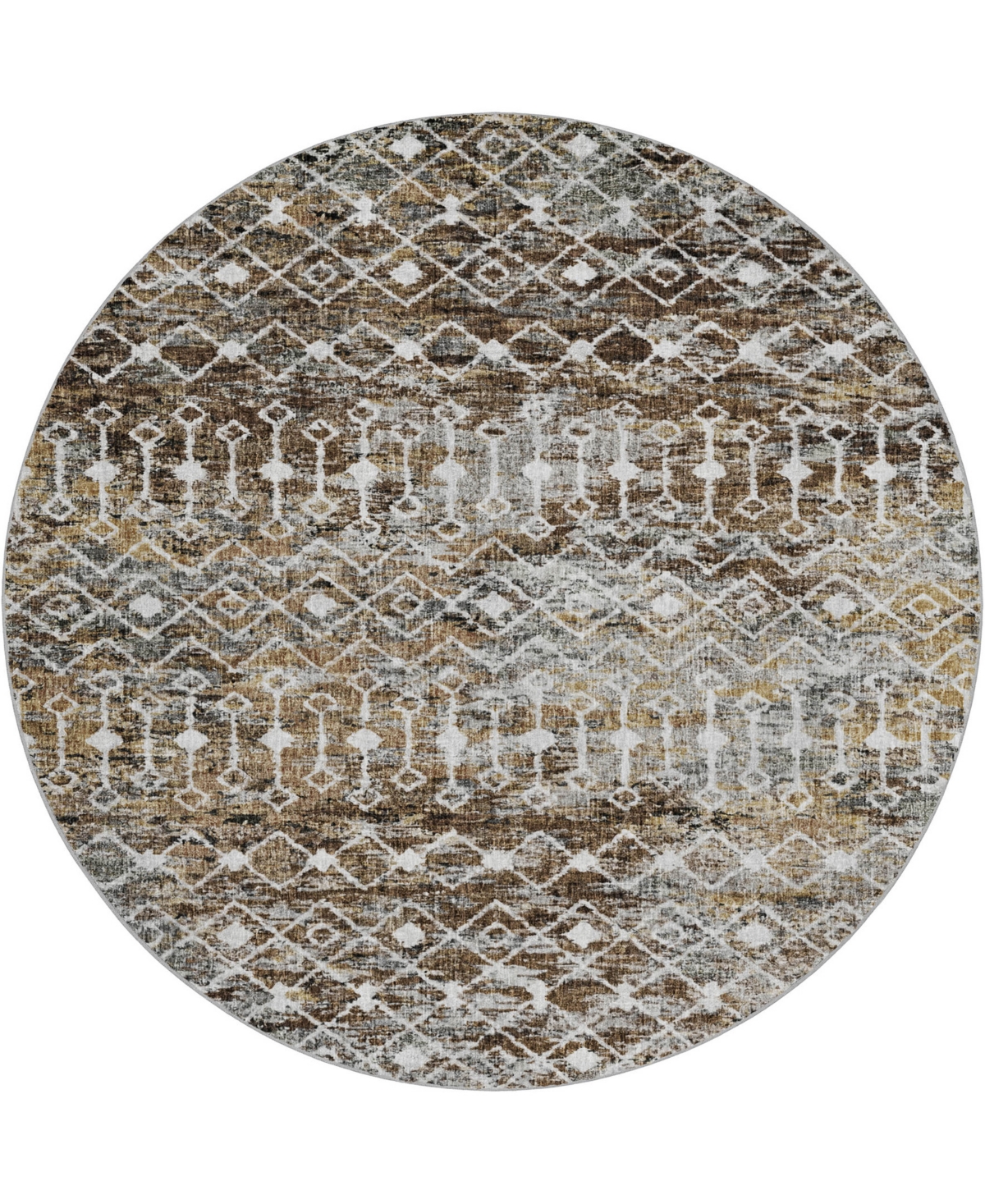 Click here for Dalyn Lorenzo LN7 8x8 Round Area Rug - Brown prices
