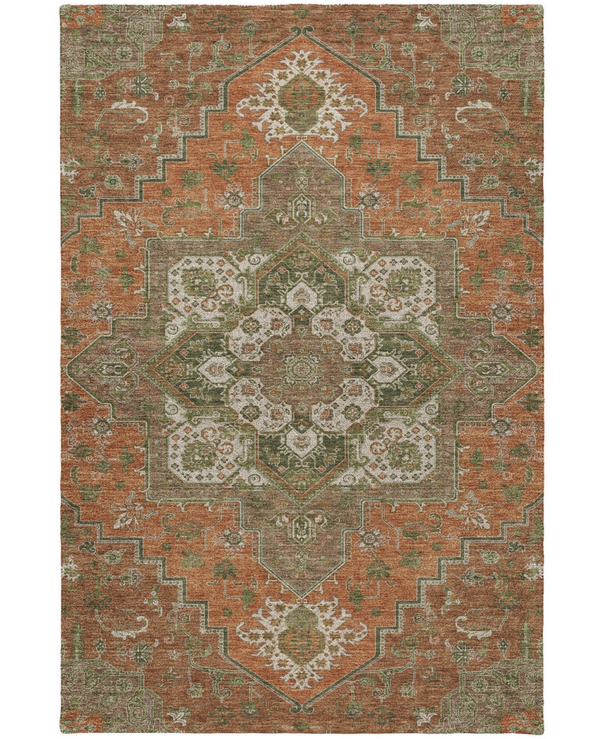 Click here for Dalyn Tabrook TB9 10x14 Area Rug - Green  Rust prices