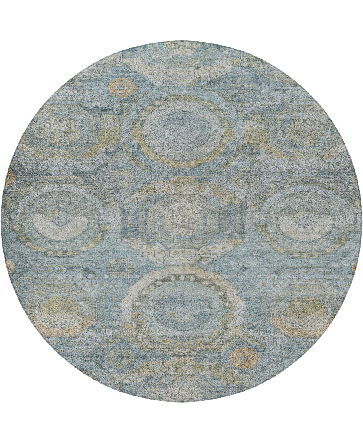 Click here for Dalyn Tabrook TB14 8x8 Round Area Rug - Blue prices