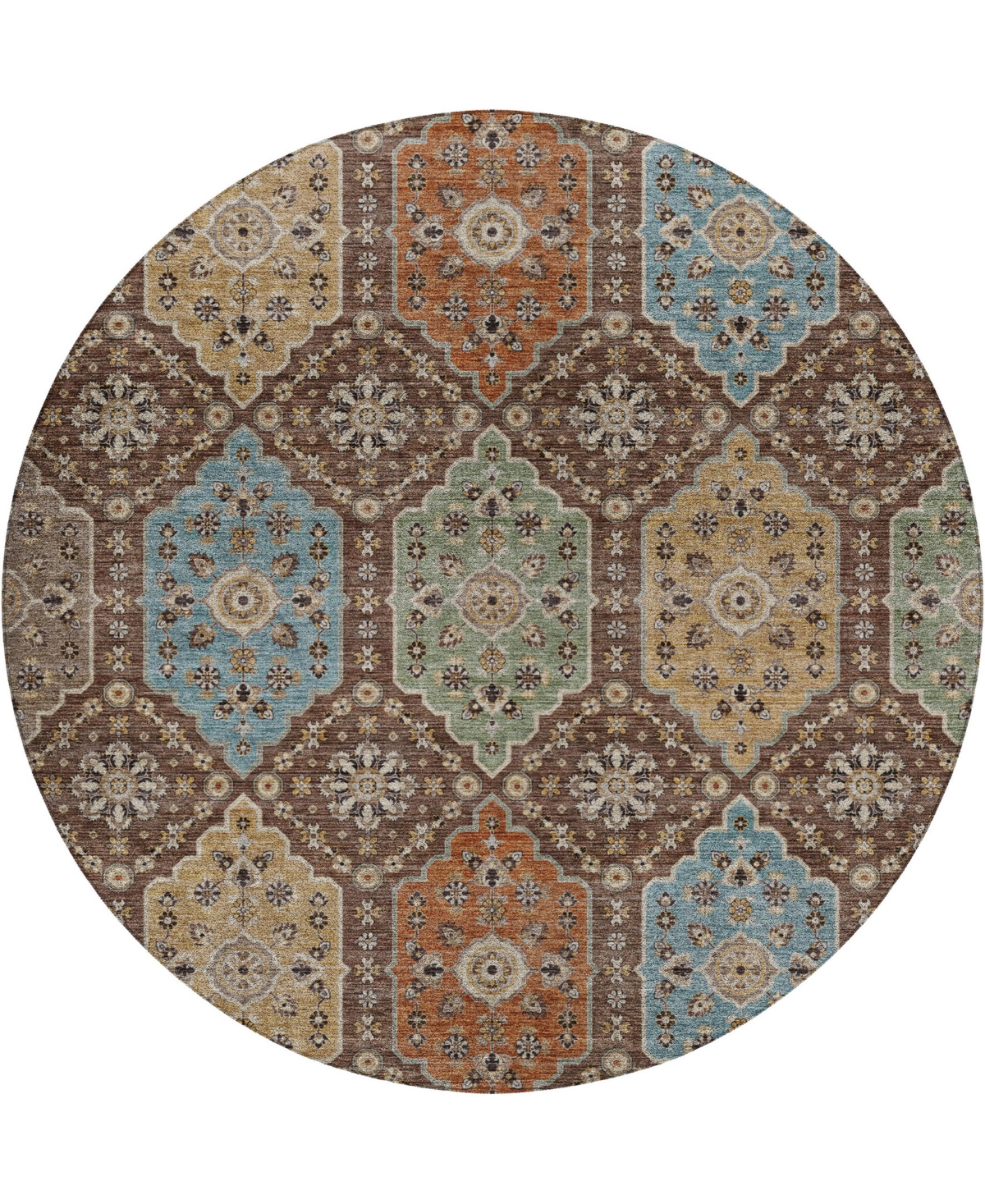 Click here for Dalyn Silk Road SR7 8x8 Round Area Rug - Chocolate prices