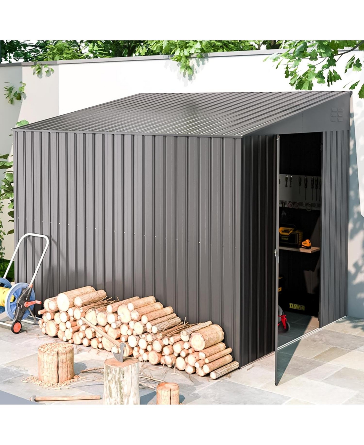 Click here for Aecojoy 6x8 Lean to Shed Outdoor Storage Shed - Da... prices