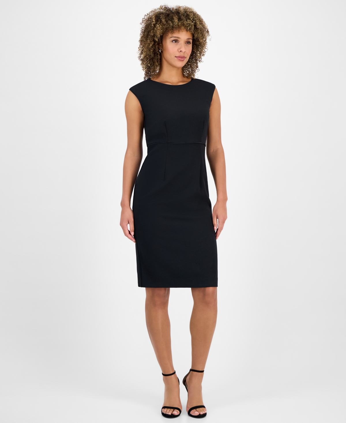Click here for Kasper Womens Sleeveless Sheath Dress - Black prices