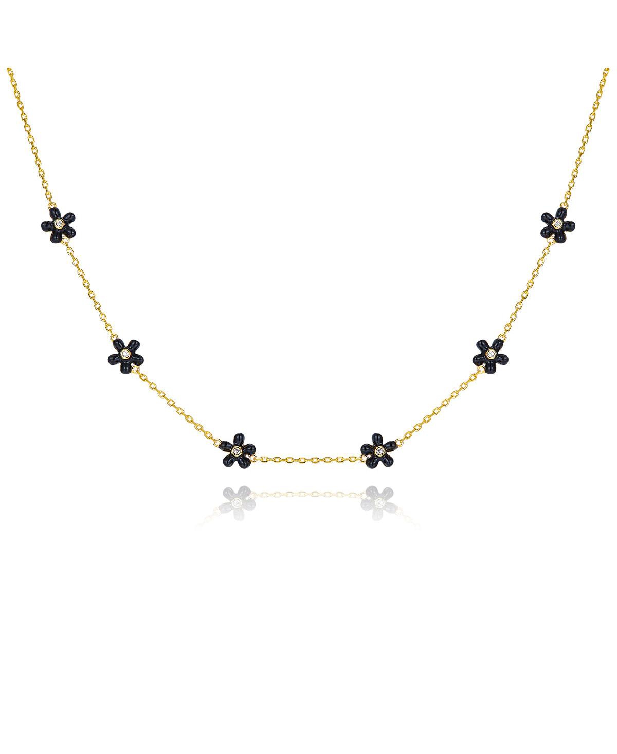 Click here for Anna Zuckerman Petit Rosie Black Necklace - Black prices