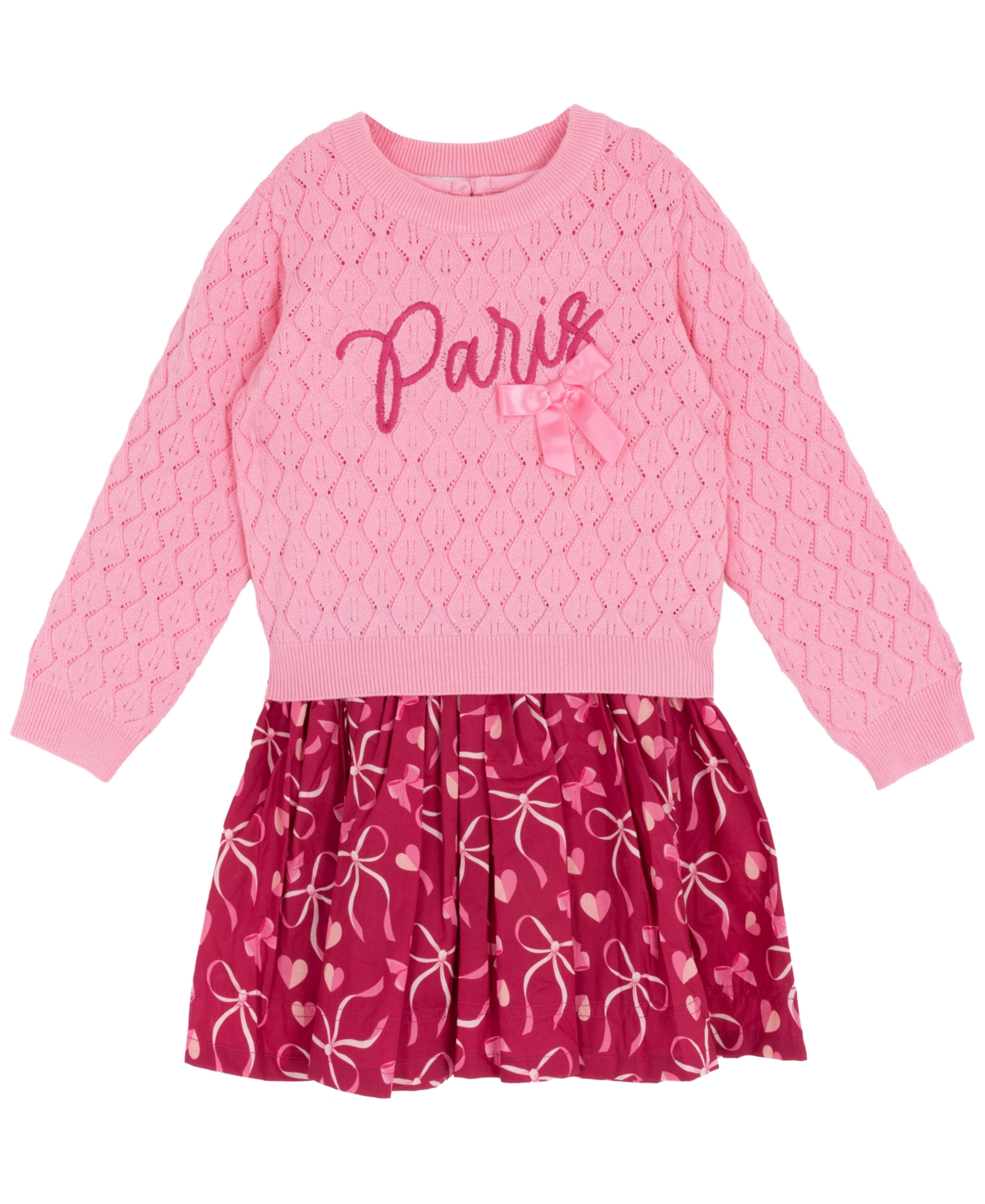 Click here for Rare Editions Little Girls Hearts & Bows Skort Dre... prices