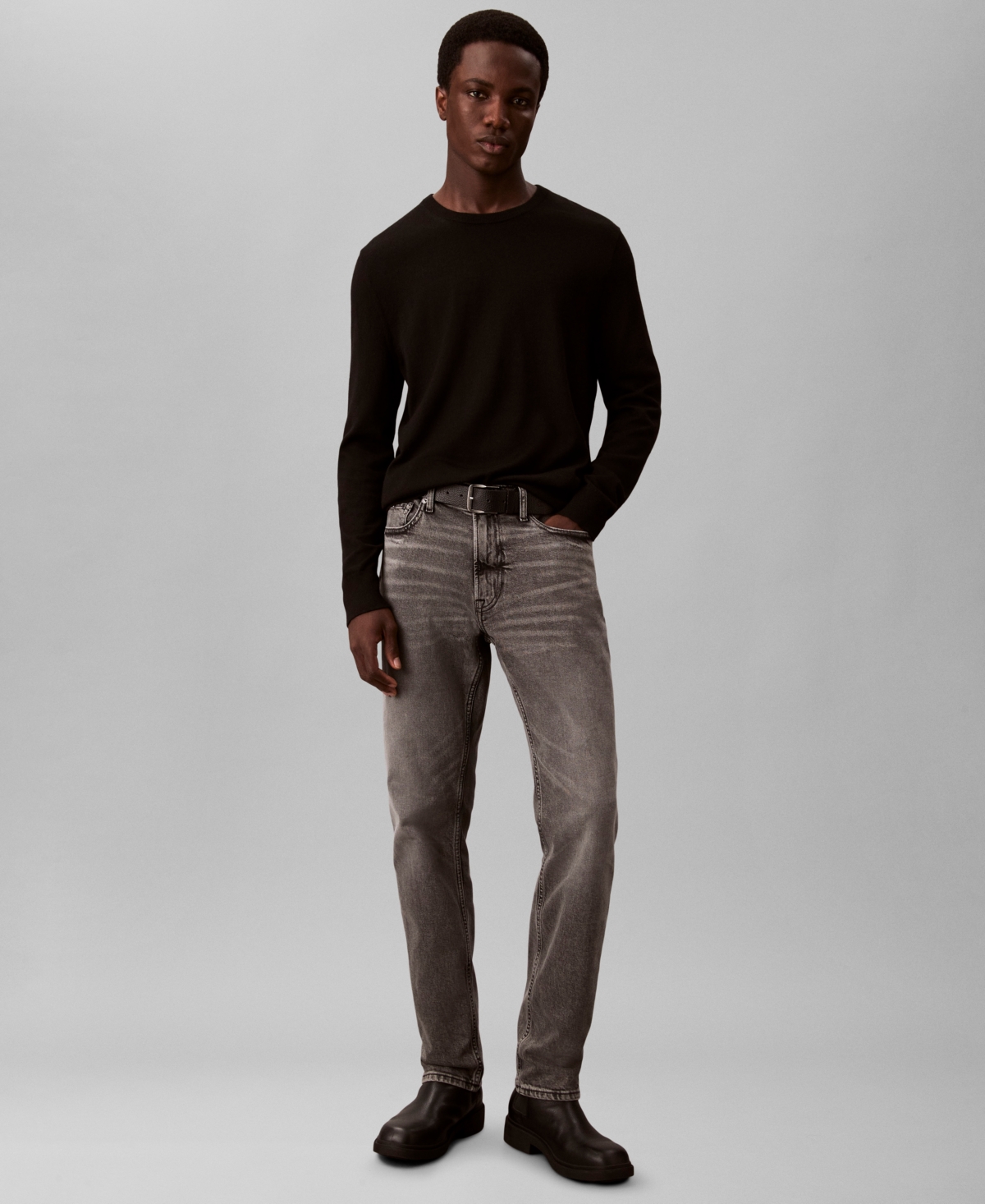 Click here for Calvin Klein Mens Slim Fit Stretch Jeans - Pewter... prices