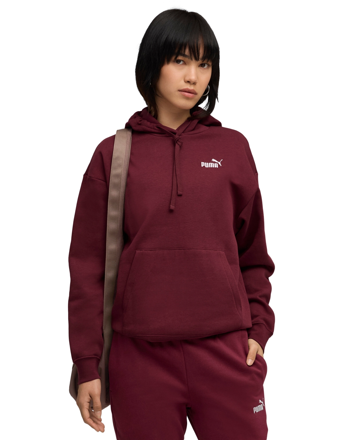 Click here for Puma Womens Essential Small No. 1 Logo Hoodie - Ru... prices