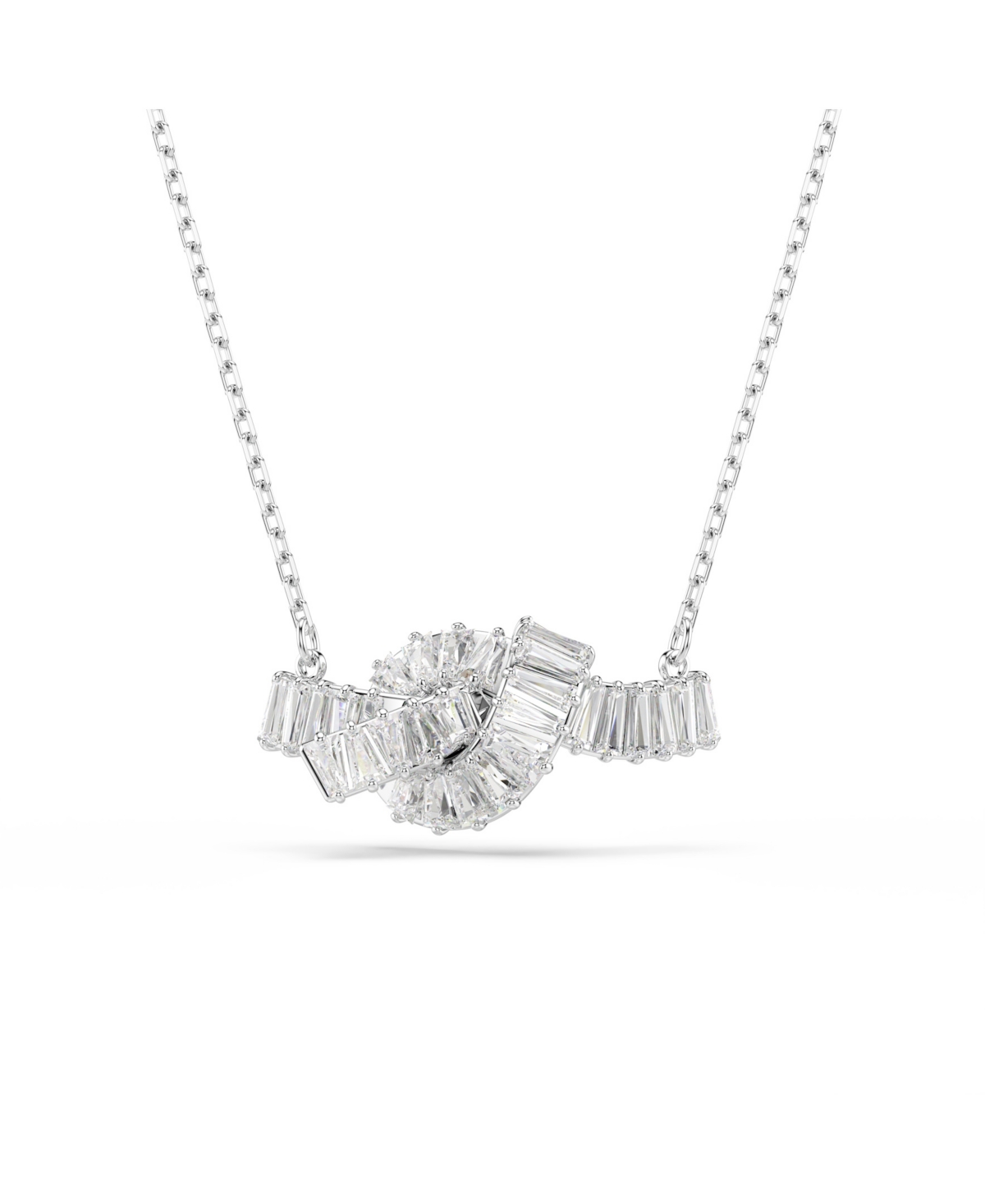Click here for Swarovski Matrix Rhodium Plated Pendant Necklace -... prices