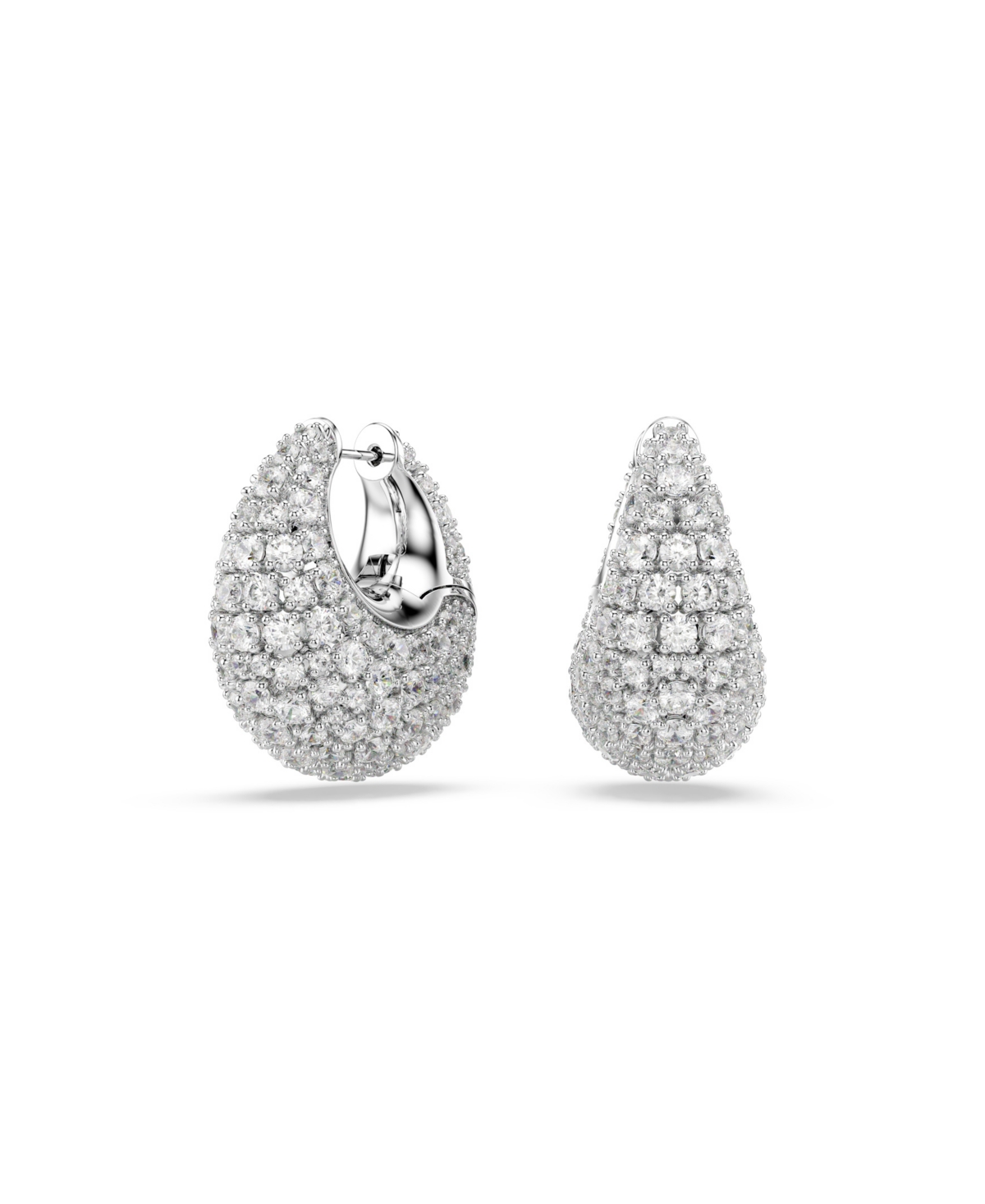 Click here for Swarovski Sublima Rhodium Plated Earrings - Silver... prices