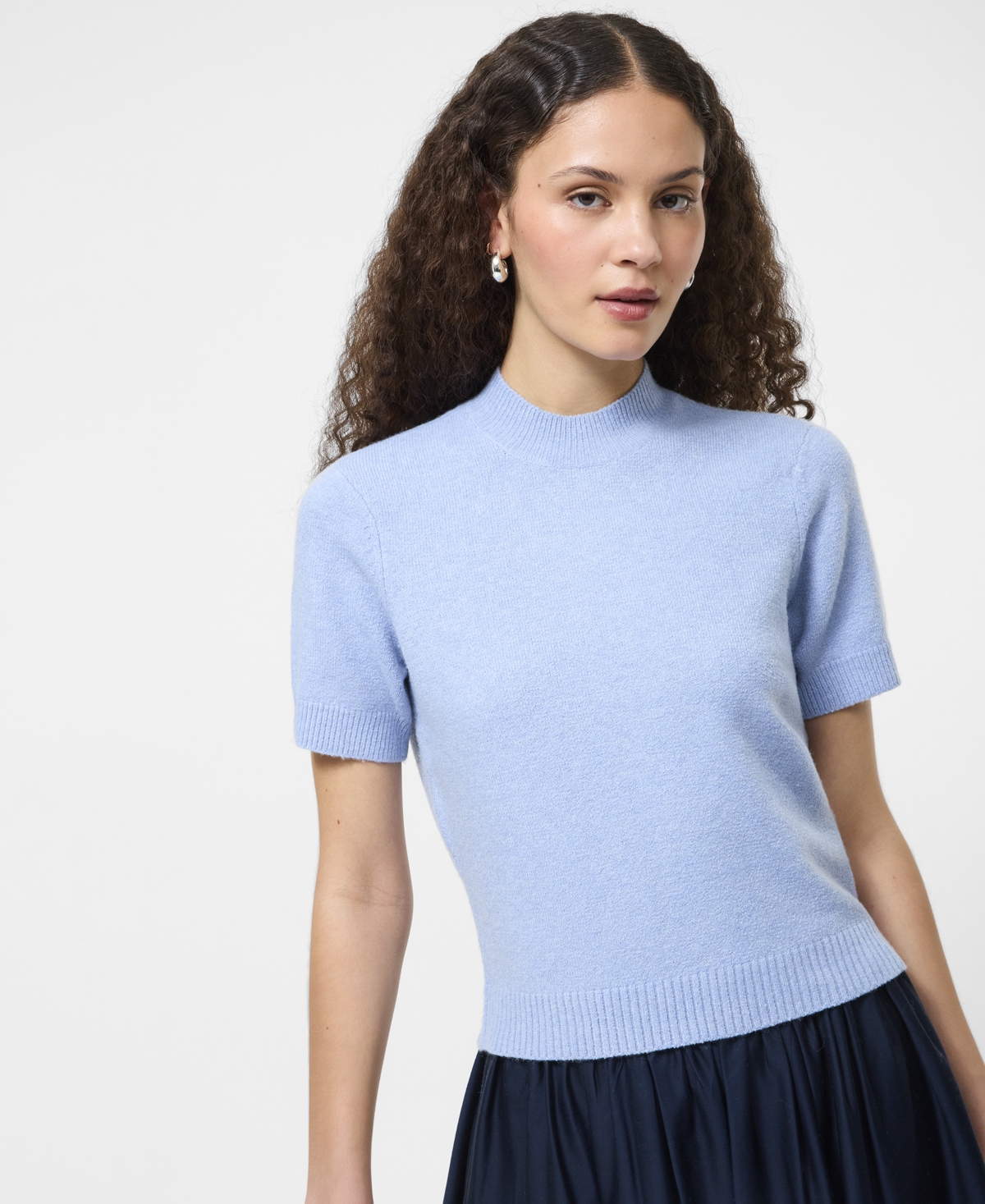 Click here for French Connection Womens Mock Neck Sweater - Moonm... prices