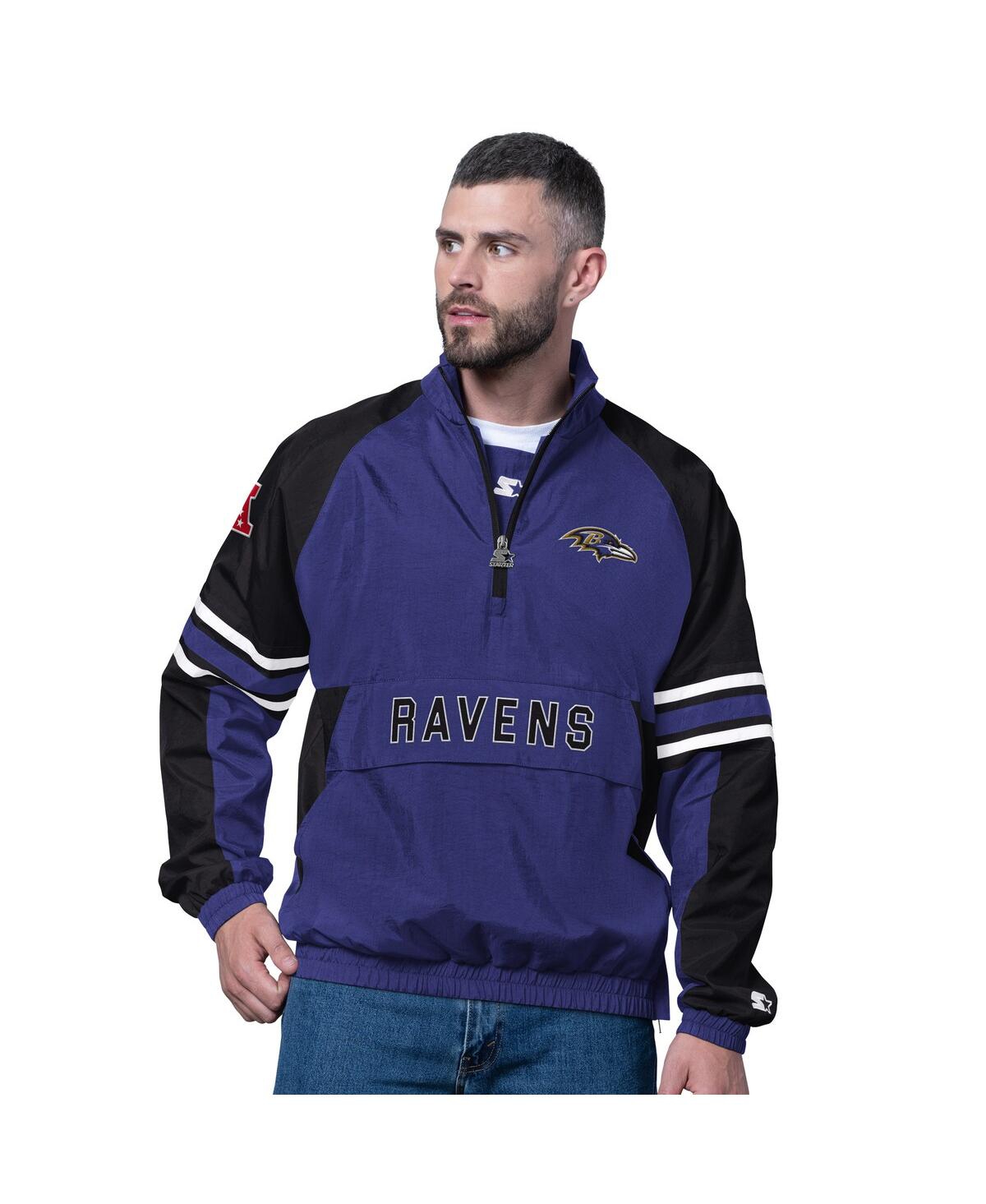Click here for Starter Mens Purple Baltimore Ravens Prospect Half... prices