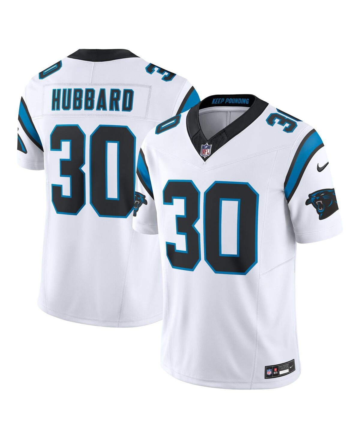 Click here for Nike Mens Chuba Hubbard White Carolina Panthers Va... prices