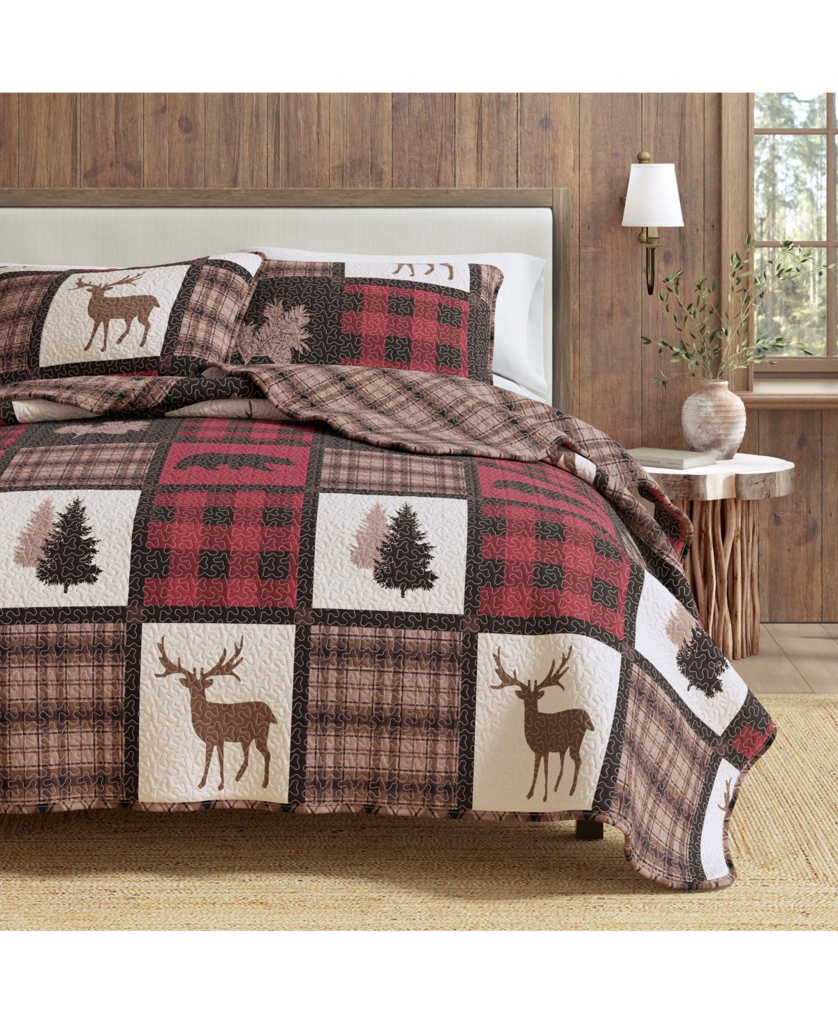 Click here for Linery & Co. Rustic Lodge All-Season Quilt Set - R... prices