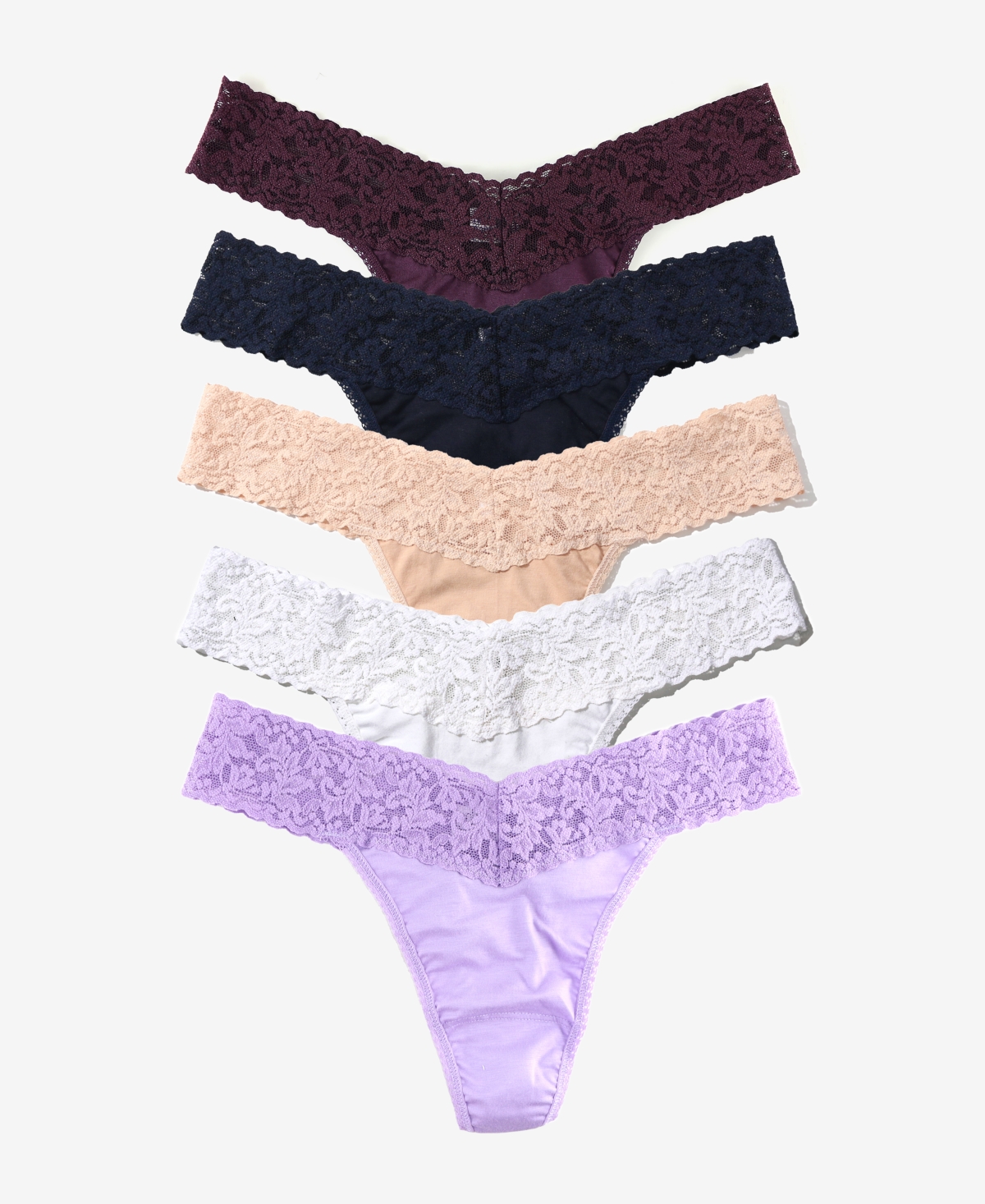Click here for Hanky Panky Womens Original Rise 5 Pack Thong Unde... prices