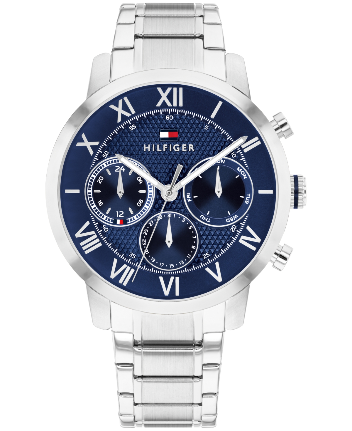 Click here for Tommy Hilfiger Mens Multifunction Silver Tone Stai... prices