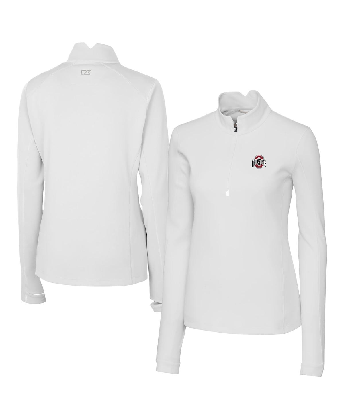 Click here for Cutter & Buck Womens White Ohio State Buckeyes Tra... prices