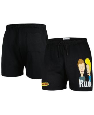 Freeze Max Men's Black Beavis and Butt-Head Rude Mesh Shorts - Macy's