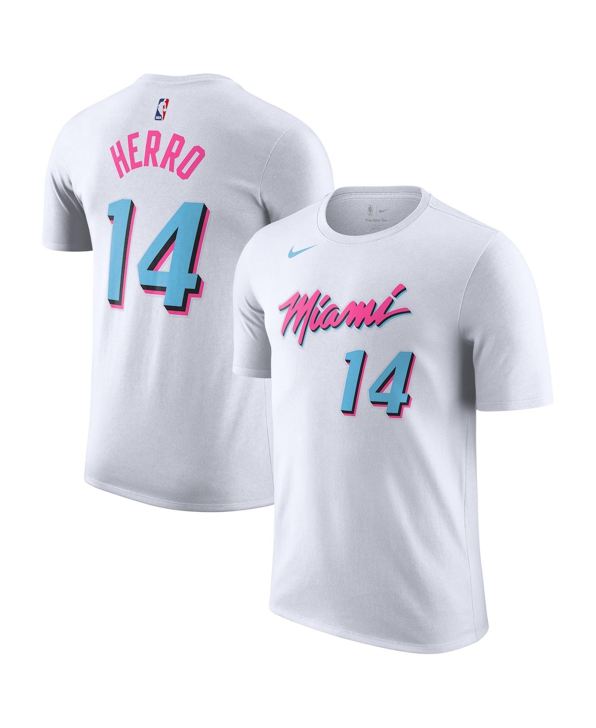 Click here for Nike Mens Tyler Herro White Miami Heat City Vice N... prices