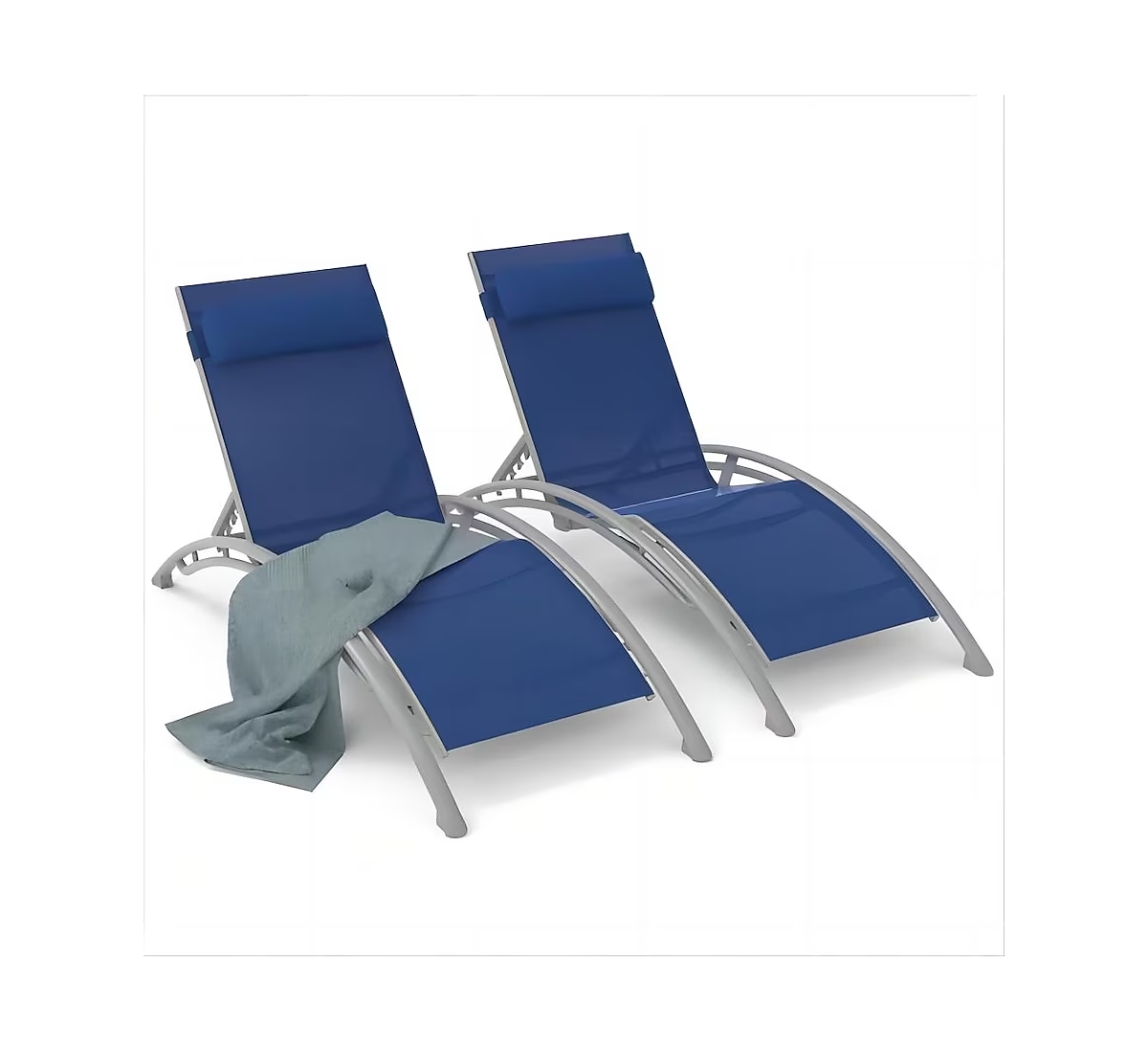 Click here for Clihome Outdoor Chaise Lounge Set of 2 Woven Stack... prices