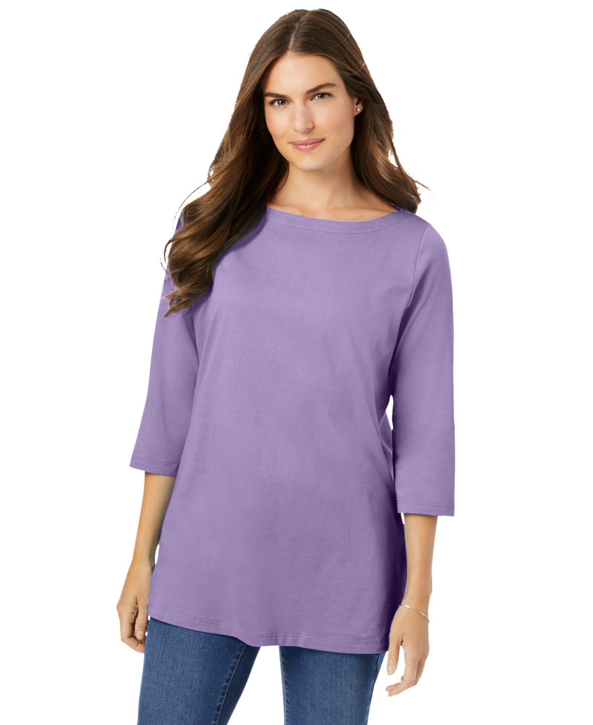 Click here for Woman Within Womens Within Perfect Three-Quarter S... prices