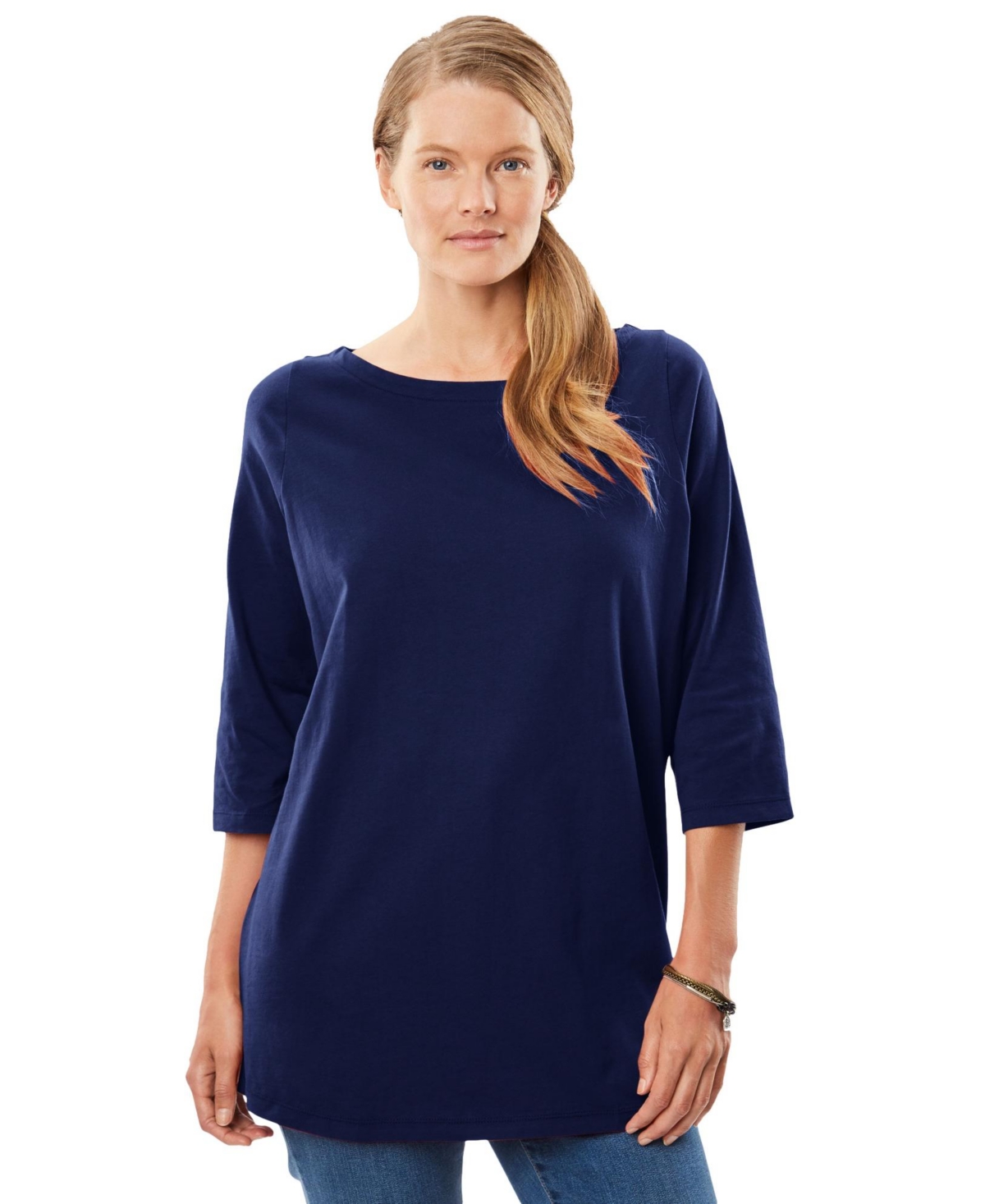 Click here for Woman Within Womens Within Perfect Three-Quarter S... prices