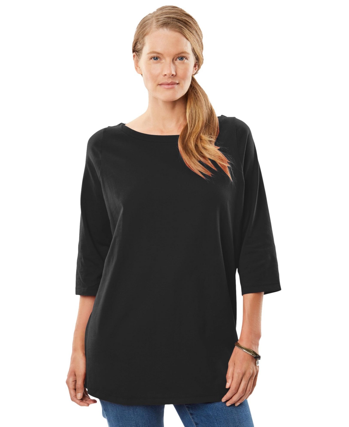 Click here for Woman Within Womens Within Perfect Three-Quarter S... prices