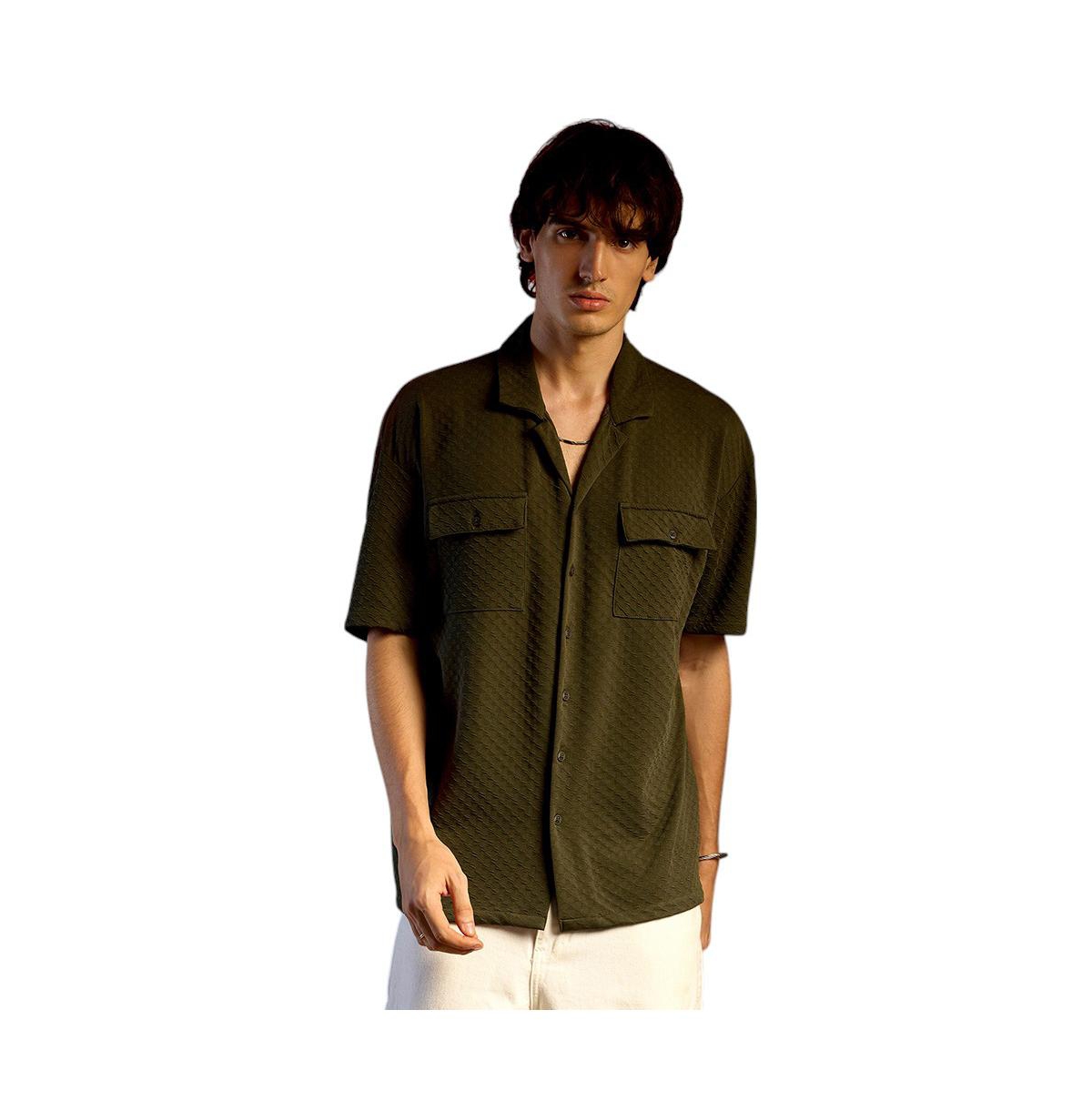 Click here for Campus Sutra Mens Cubic Utility Oversized Shirt -... prices