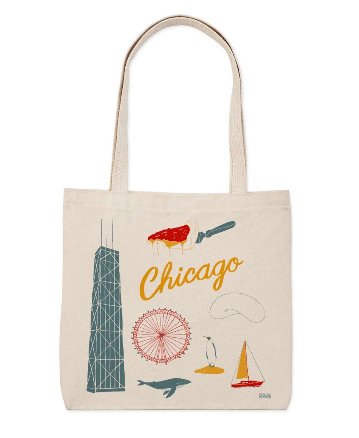 Click here for Chicago Everyday Tote - Gray  red  yellow prices
