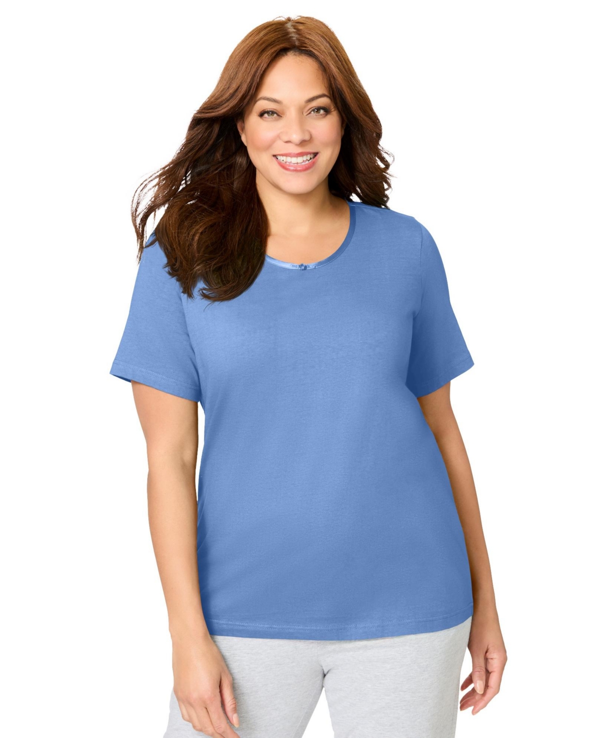 Click here for Dreams & Co. Plus Size Sleep Tee - French blue prices