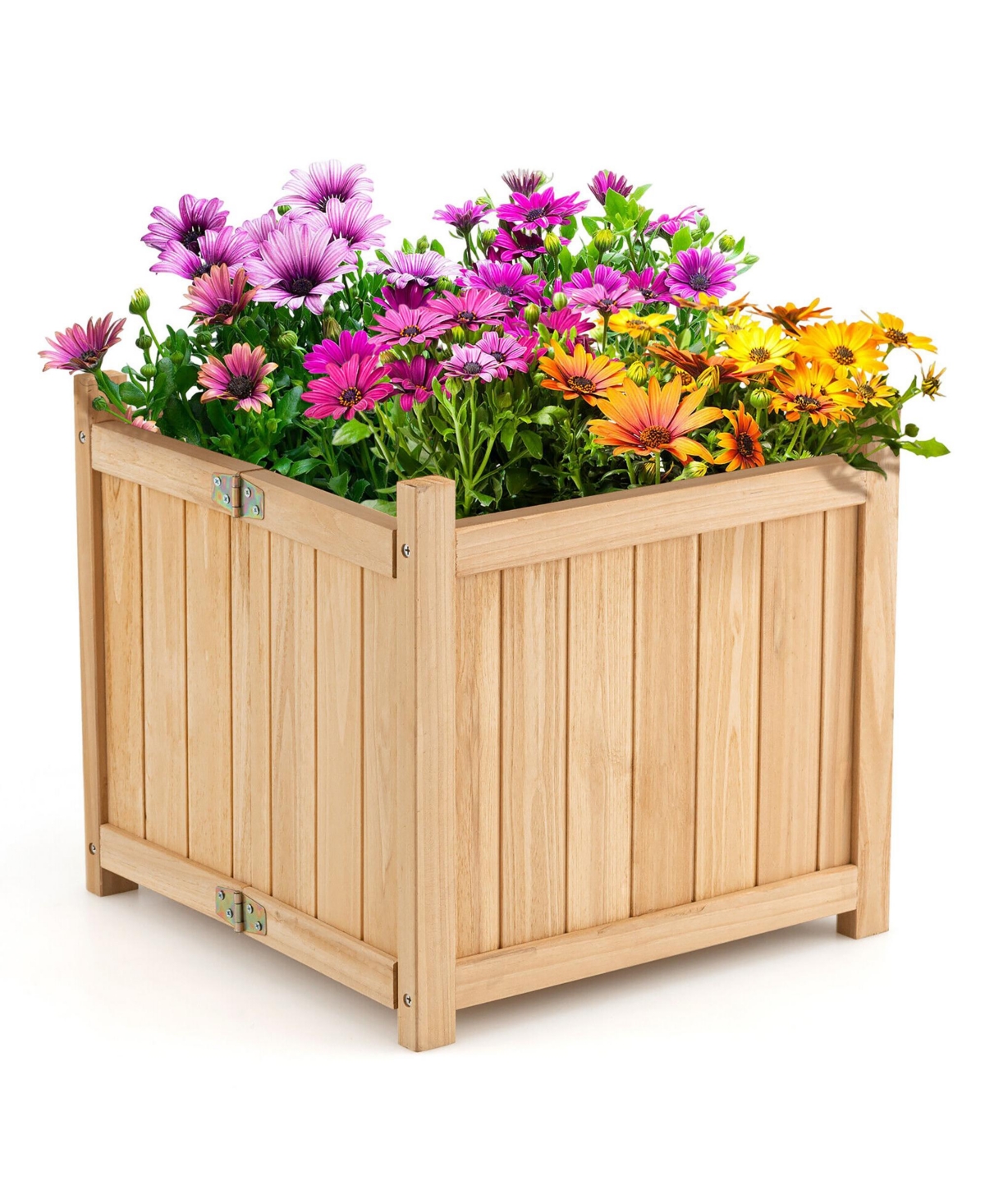 Click here for Gymax Garden Wooden Planter Box Folding Raised Out... prices