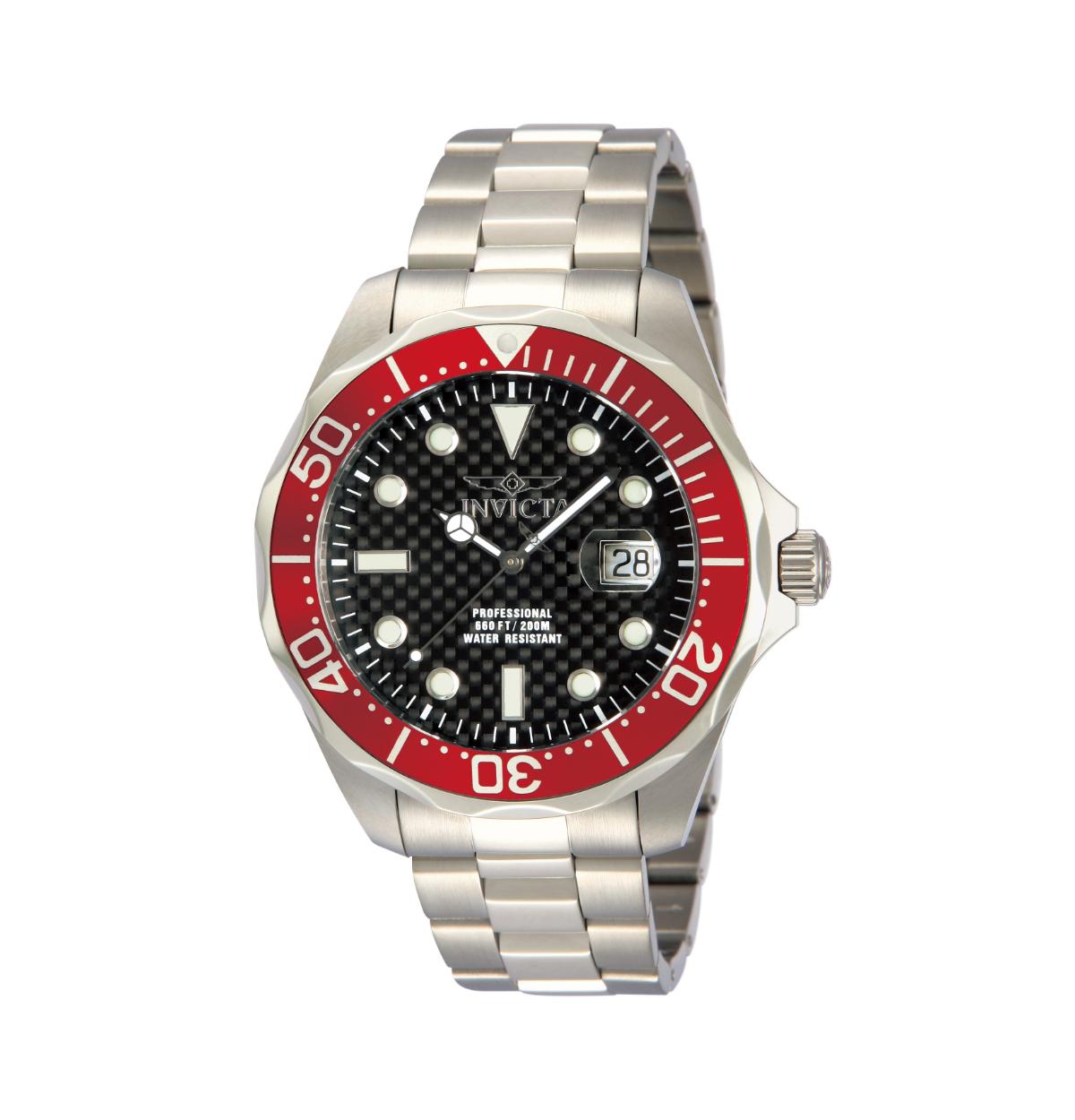 Click here for Invicta Mens 12565 Pro Diver Quartz 3 Hand Black D... prices