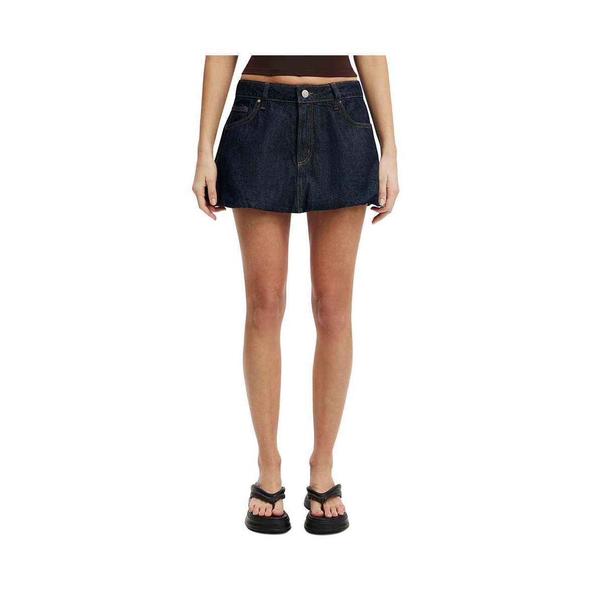 Click here for Cotton On Womens Bubble Denim Skirt - Shutter blue prices