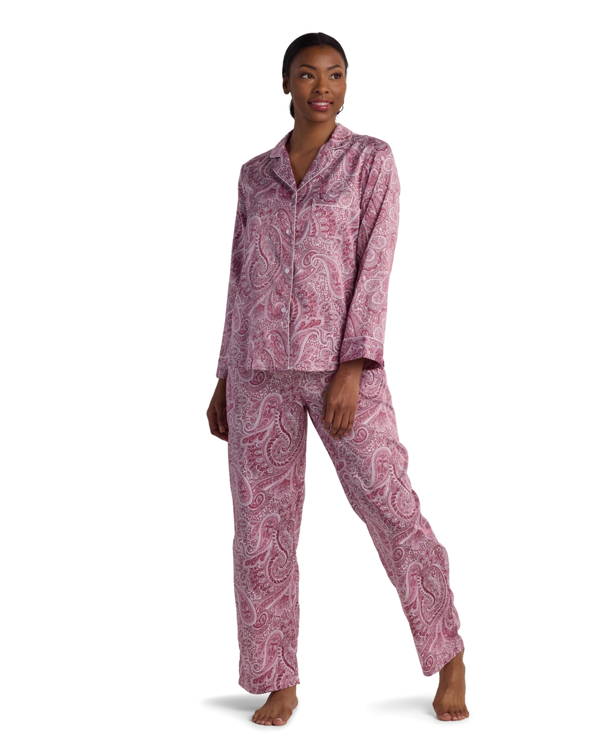 Click here for Miss Elaine Womens 2-Piece Paisley Printed Top and... prices