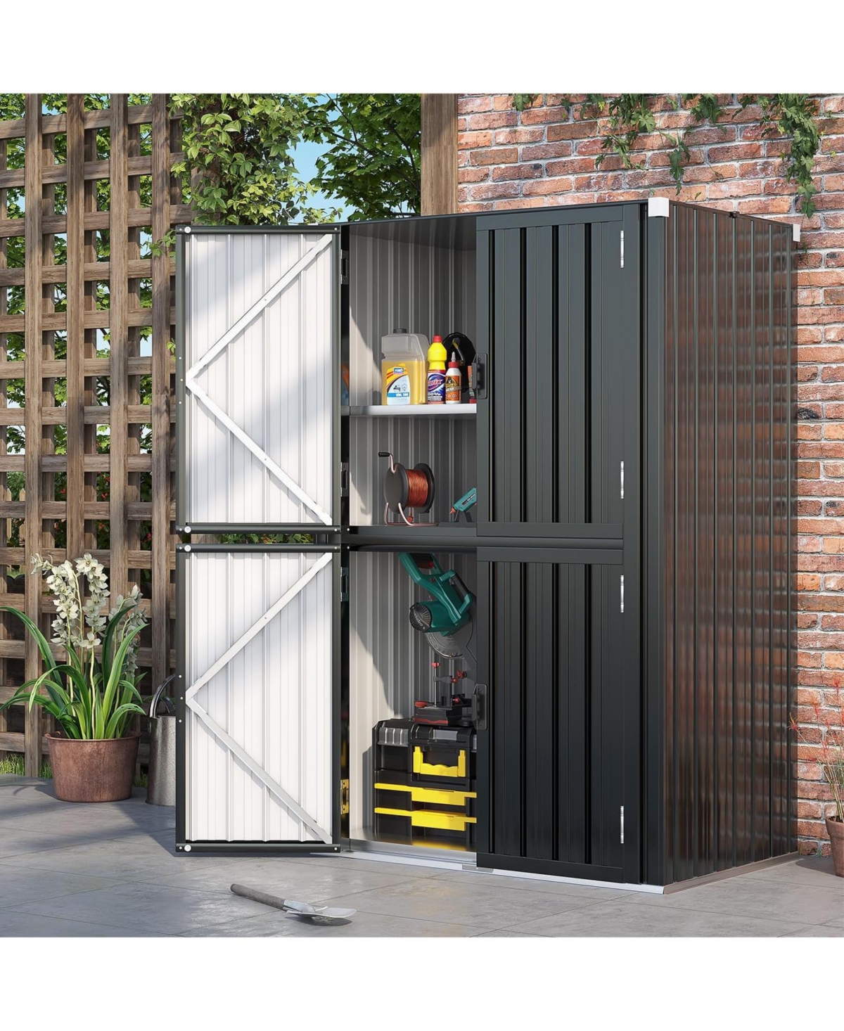 Click here for Aecojoy Outdoor Storage Cabinet Waterproof with Sh... prices