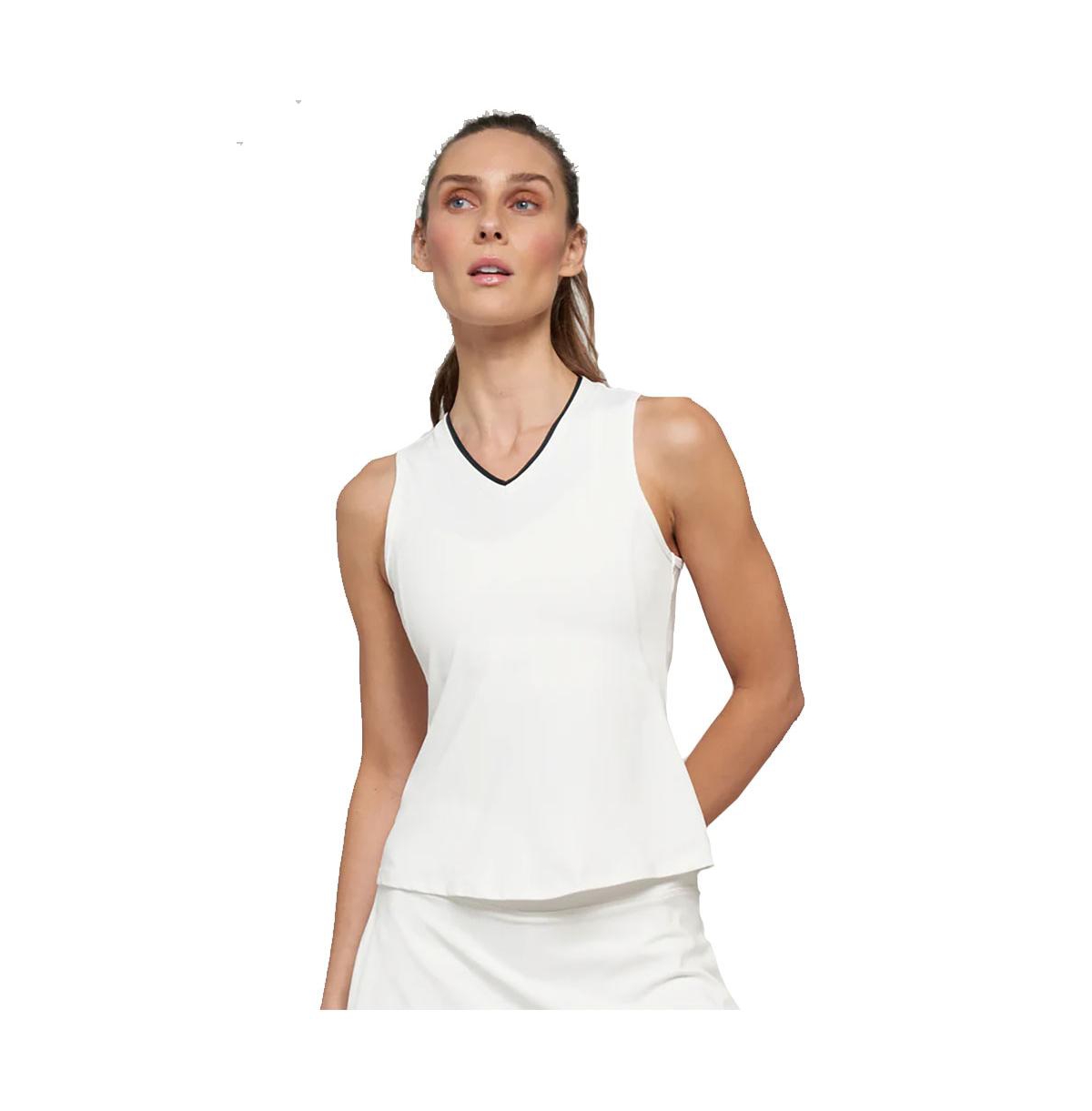 Click here for Lija Womens Elite Victory Tennis Tank - White/blac... prices