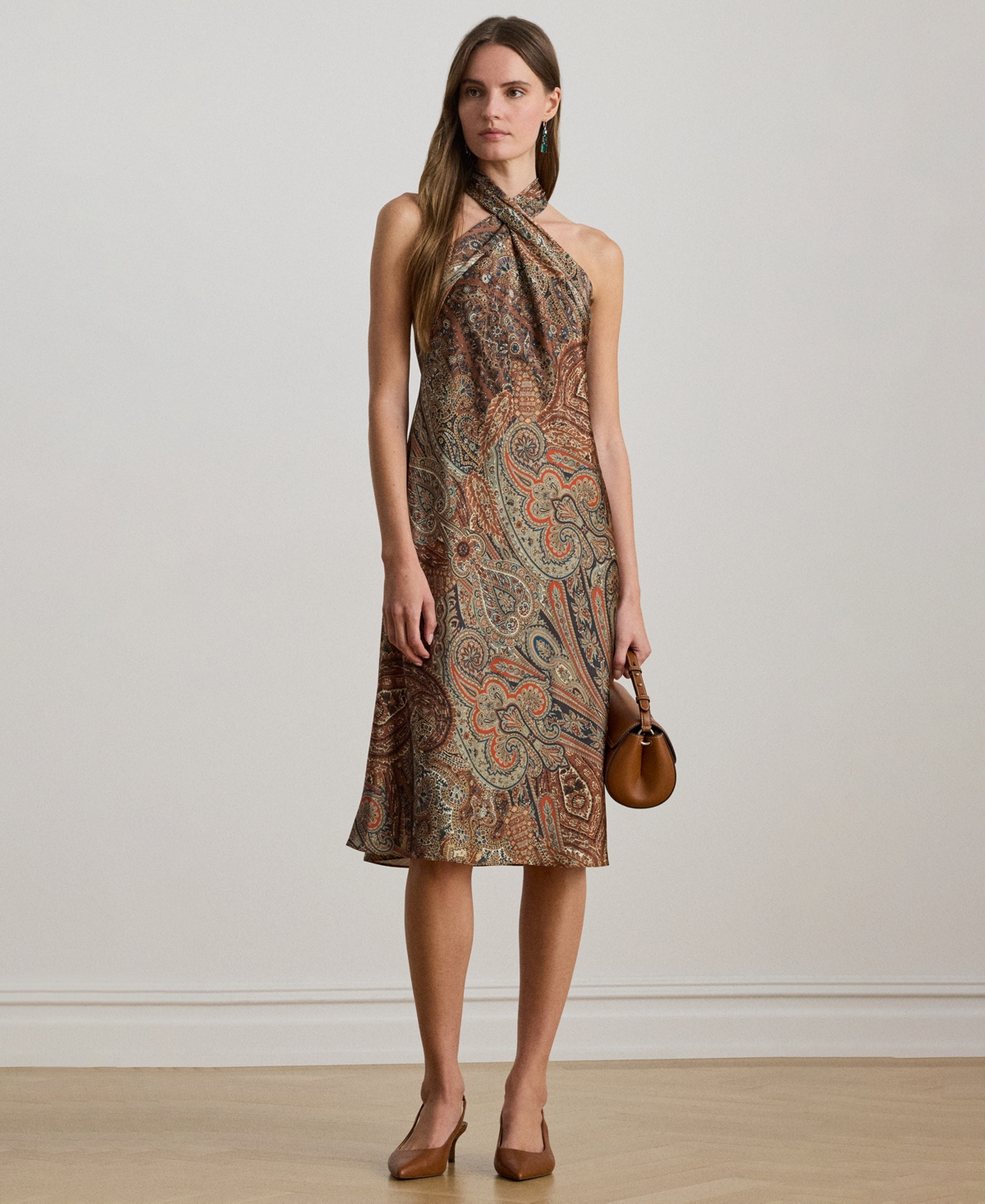 Click here for Lauren Ralph Lauren Womens Halter Cocktail Dress -... prices