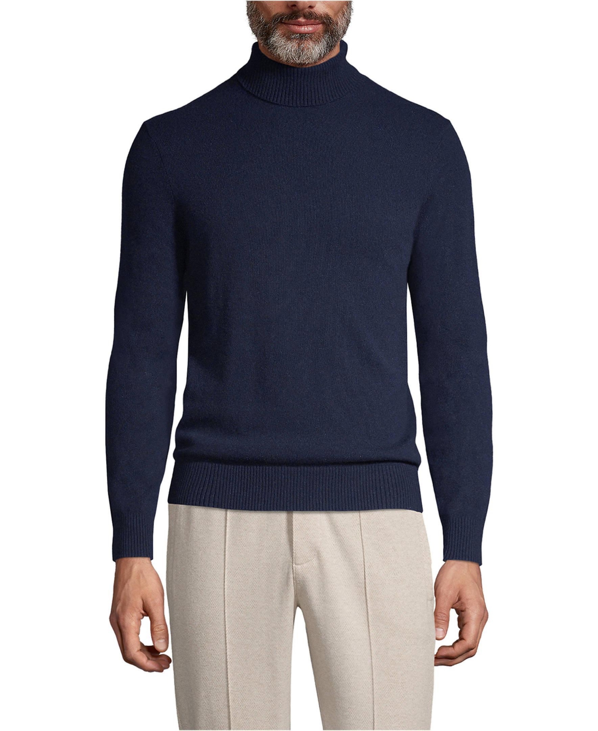 Click here for Lands End Mens Fine Gauge Cashmere Turtleneck Swea... prices