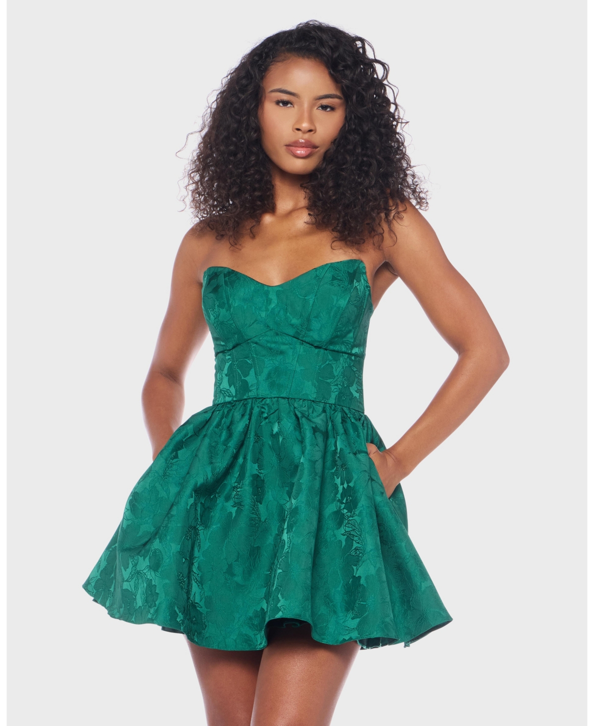 Click here for Alex & Sophia Juniors Strapless Scoop Neck Bustier... prices